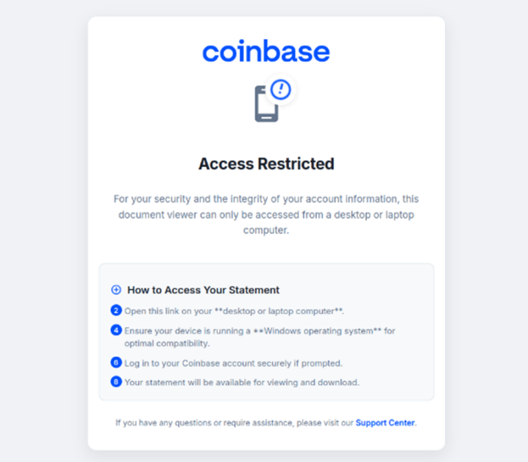 Kaspersky Flags Coinbase Phishing Scam Targeting Windows Users | CIO Africa